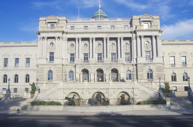 Library of Congress - Front View Editorial Photo - Image of federal ...