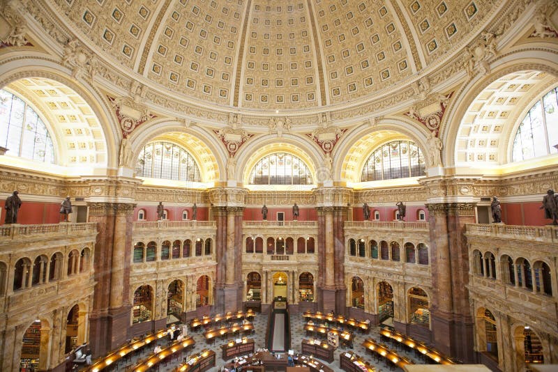 The Library of Congress Building in Washington Editorial Stock Image ...