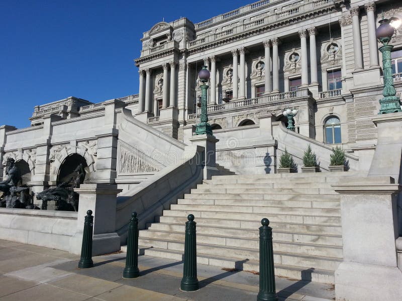 The Library of Congress in Washington DC Stock Image - Image of ...