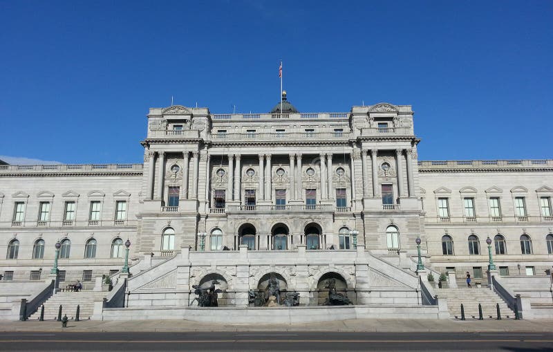 The Library of Congress in Washington DC Stock Image - Image of ...