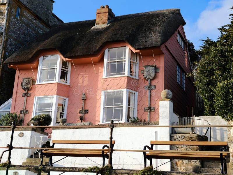 Library Cottage Lyme Regis Dorset Editorial Photography - Image of ...