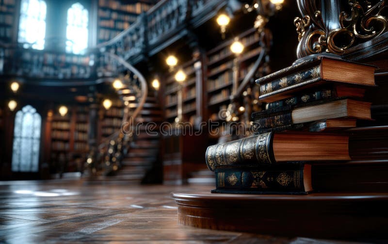 Library Demonstration: Book Collection, Reading Area, Educational ...