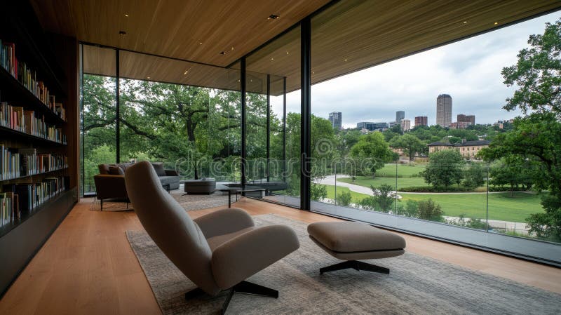 Library Demonstration: Book Collection, Reading Area, Educational ...