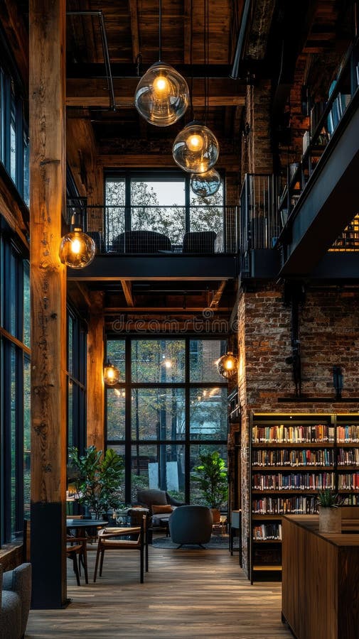 Library Demonstration: Book Collection, Reading Area, Educational ...