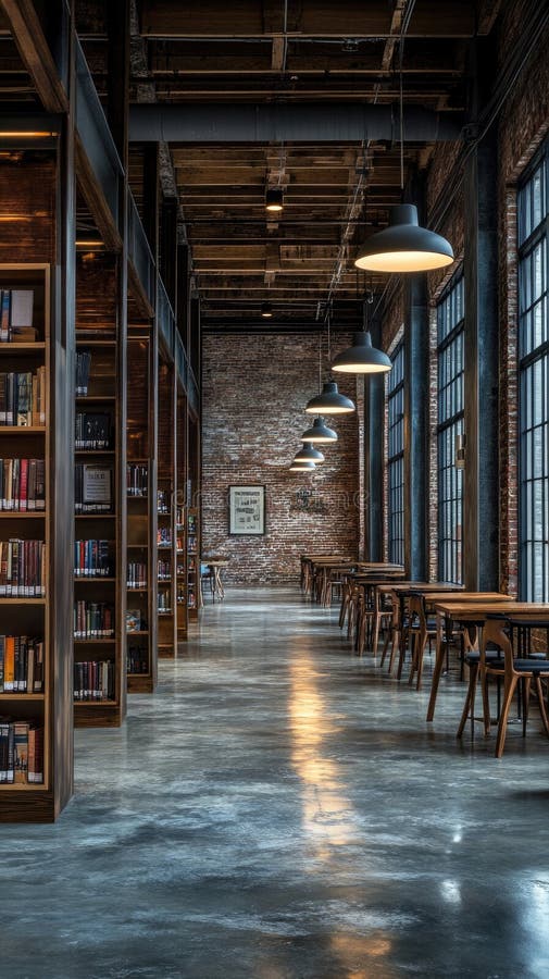 Library Demonstration: Book Collection, Reading Area, Educational ...