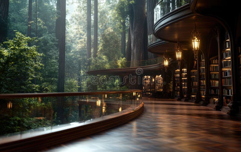 Library Demonstration: Book Collection, Reading Area, Educational ...