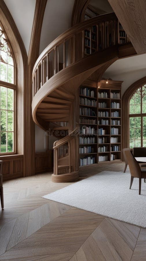 Library Demonstration: Book Collection, Reading Area, Educational ...