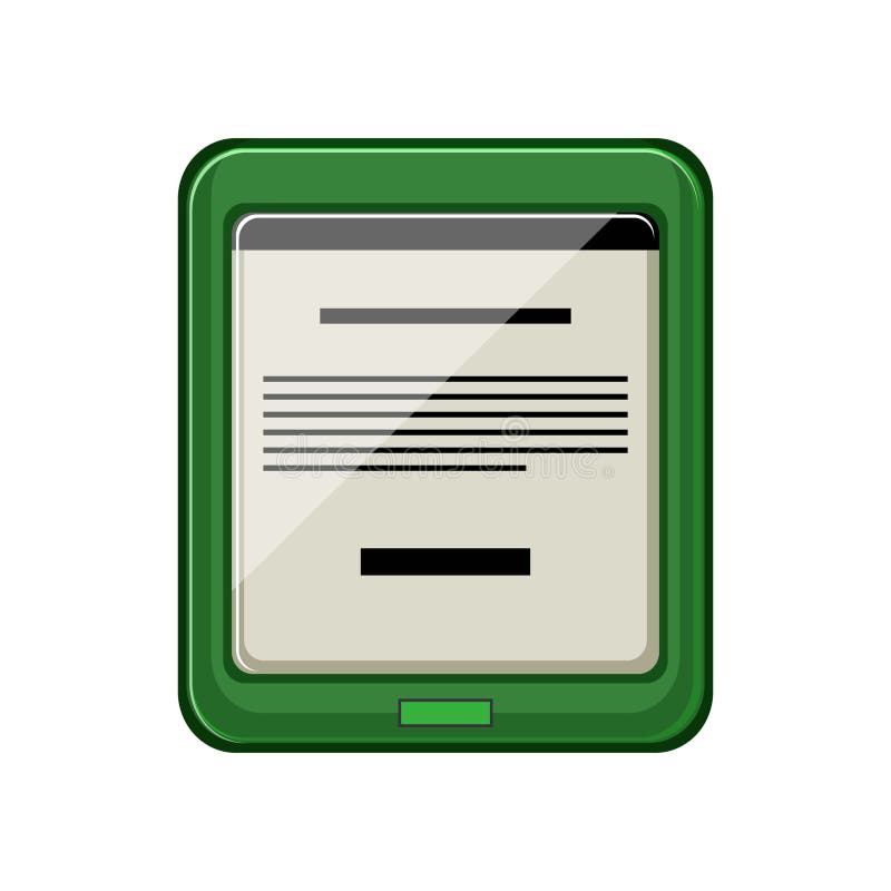 Library Ebook Reader Cartoon Vector Illustration Stock Vector ...