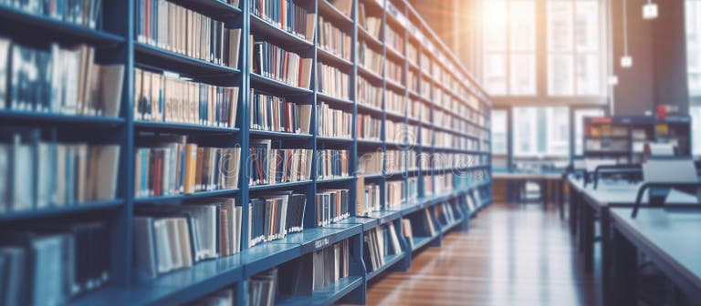 Library Education on Collage Stock Illustration - Illustration of ...