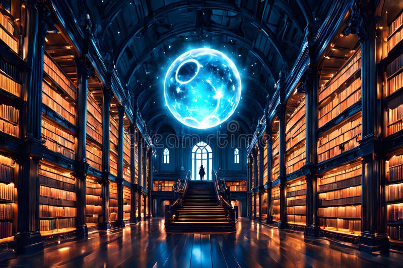 The Library of Emotions-Library Concept Stock Illustration ...