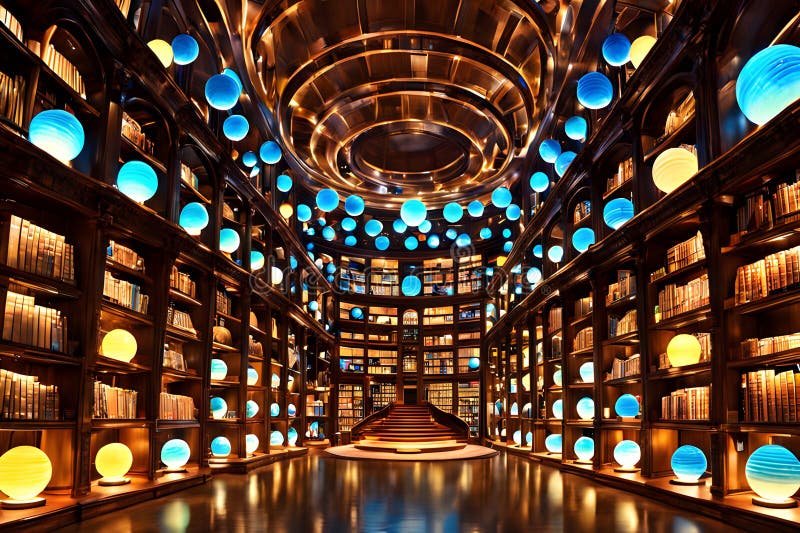 The Library of Emotions-Library Concept Stock Illustration ...