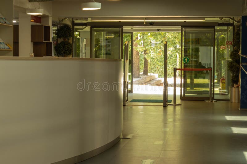 Library entrance door stock image. Image of education - 192142181