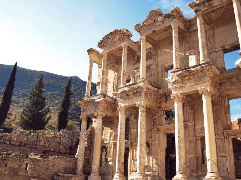 Library in Ephesus stock photo. Image of izmir, massive - 22503108