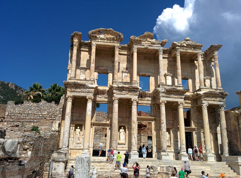 Library in Ephesus stock photo. Image of landmarks, civilization - 43570460