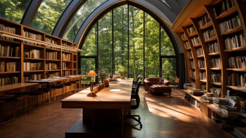 A Library Filled with Knowledge and Endless Possibilities Stock ...
