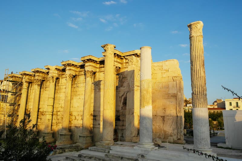Library of Hadrian stock image. Image of athens, library - 83441941