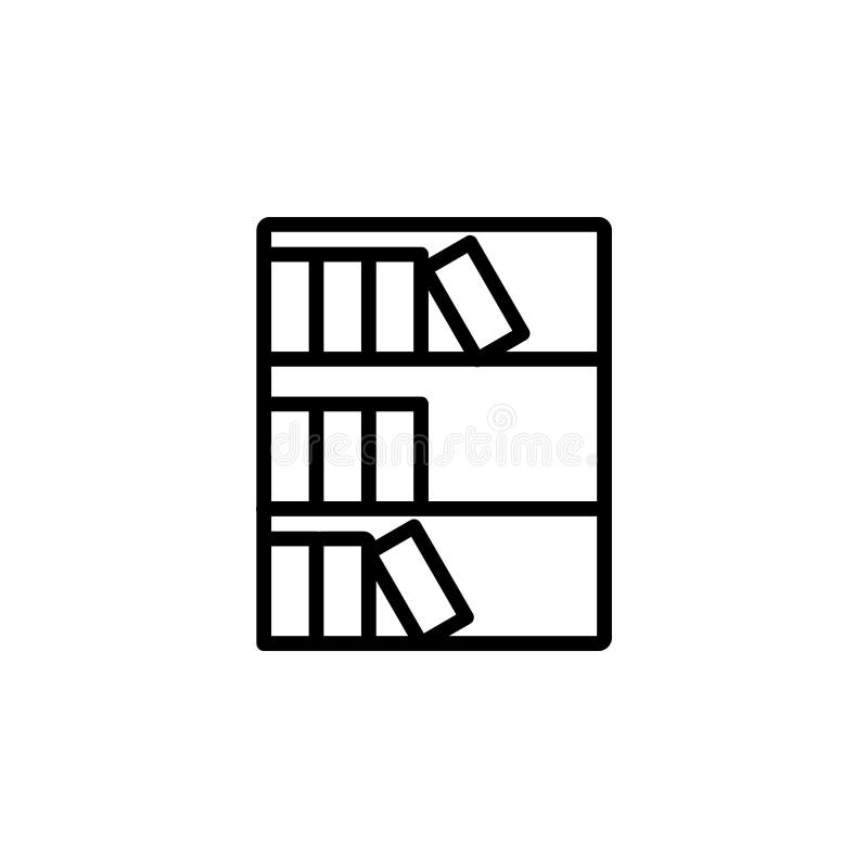 Library Icon Design Line Style. Perfect for Application, Web, Logo and ...