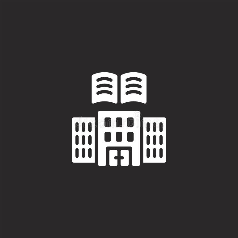 Library Icon. Filled Library Icon for Website Design and Mobile, App ...