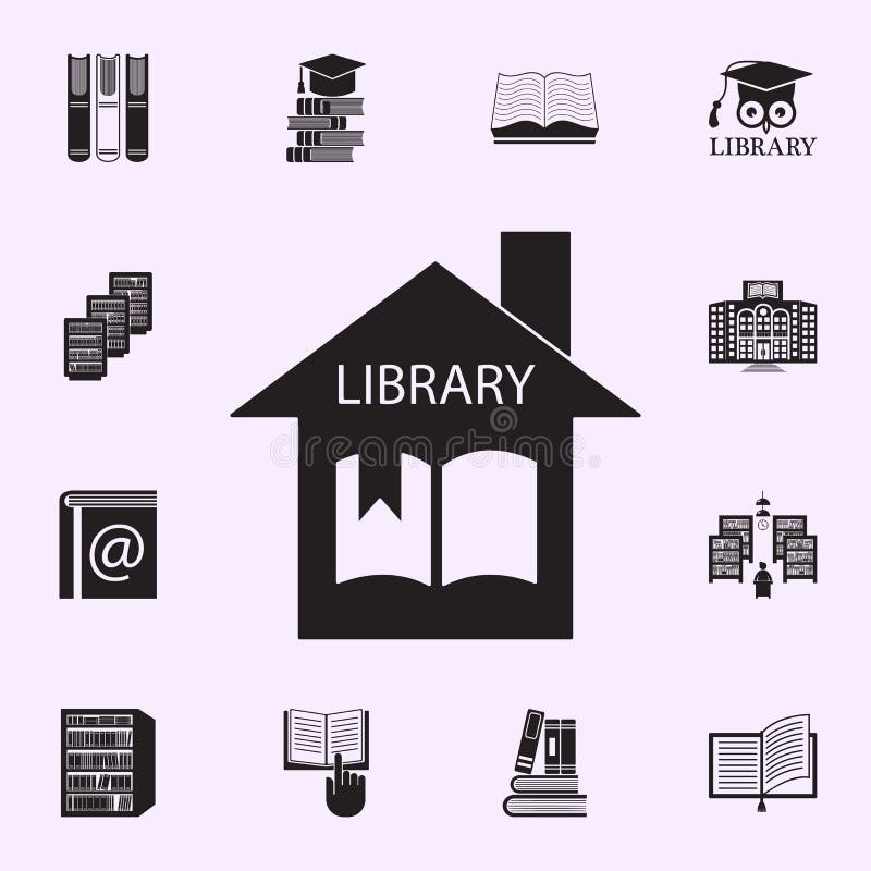 Library Icon. Library Icons Universal Set for Web and Mobile Stock ...