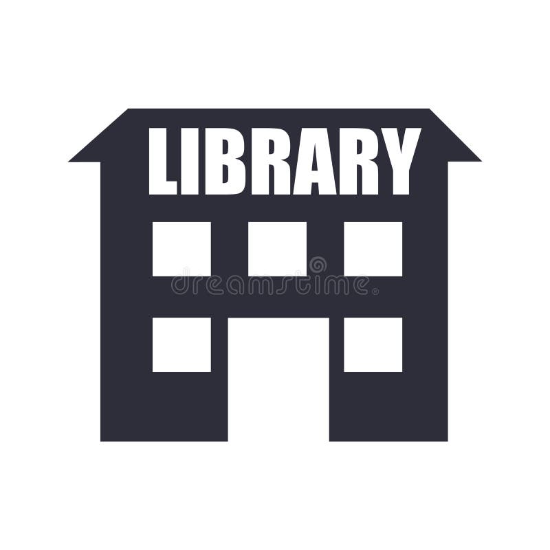 Library Icon Sign and Symbol Isolated on White Background, Library Logo ...
