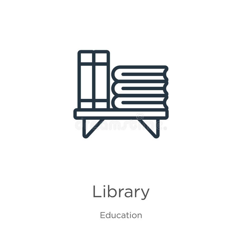 Library Icon Black And White