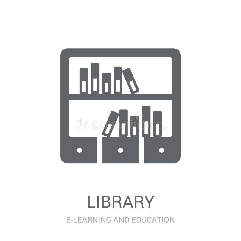 Library Icon. Trendy Library Logo Concept on White Background Fr Stock ...