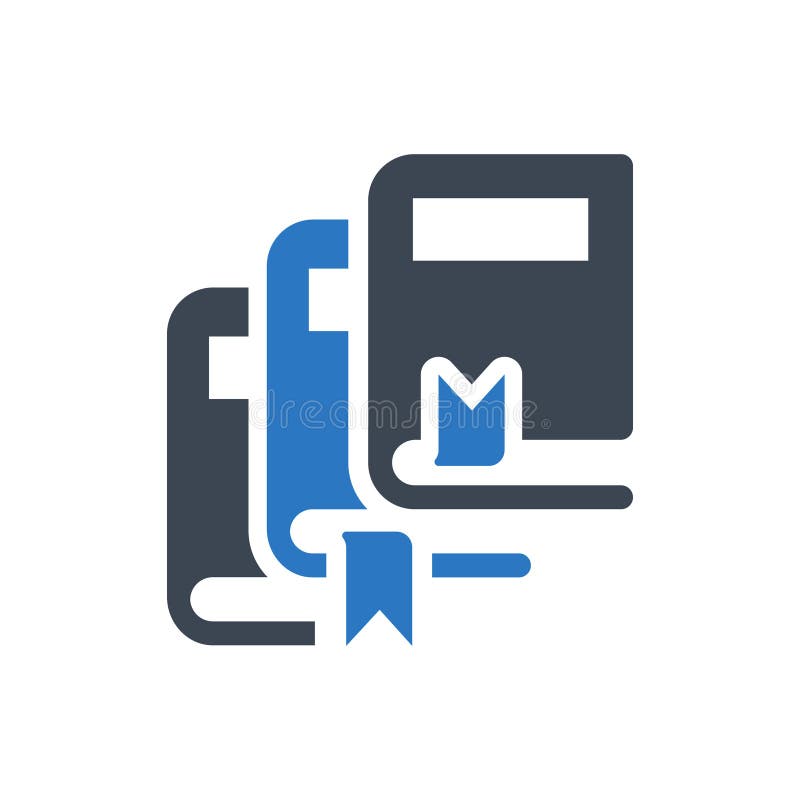 Library Icon stock vector. Illustration of pages, symbol - 120821919