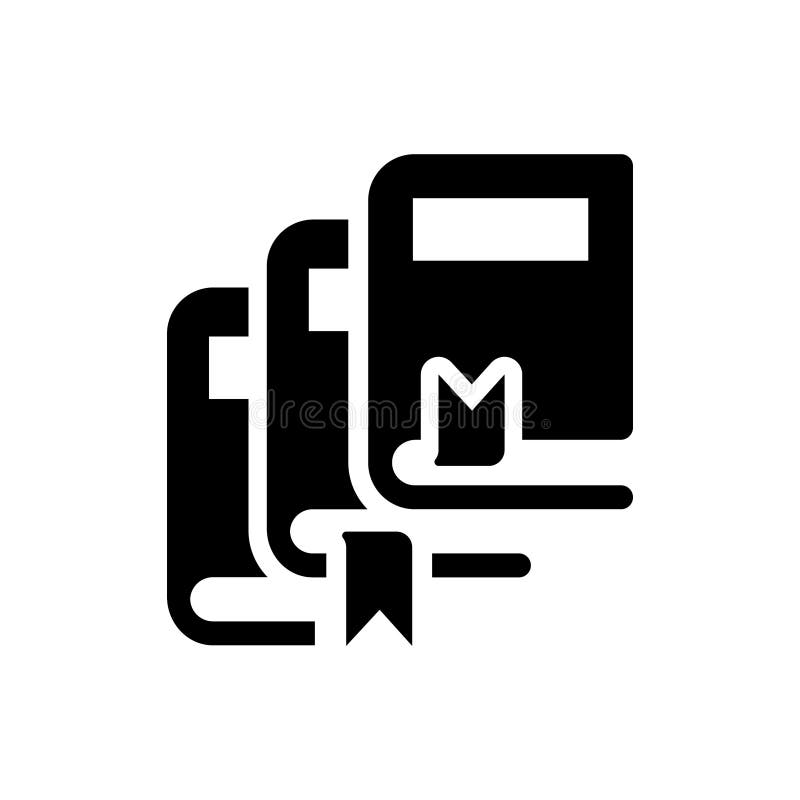 Library Icon stock vector. Illustration of pages, symbol - 120821919