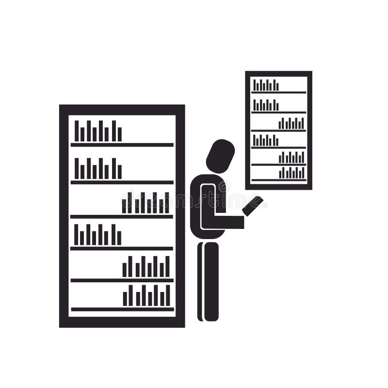 Library Icon Vector Sign and Symbol Isolated on White Background Stock ...