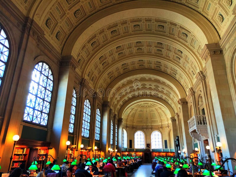 Library with Impressive Light Stock Photo - Image of library ...