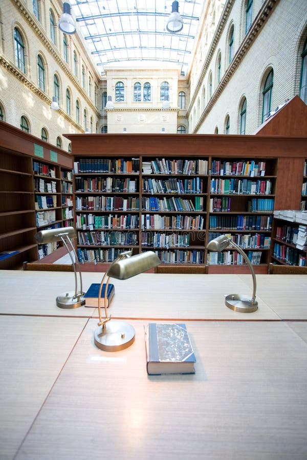 Library interior stock photo. Image of modern, knowledge - 8523622