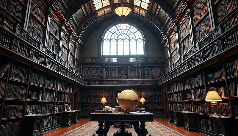 Library Interior Bookshelves, Reading Space, Knowledge, and Literary ...