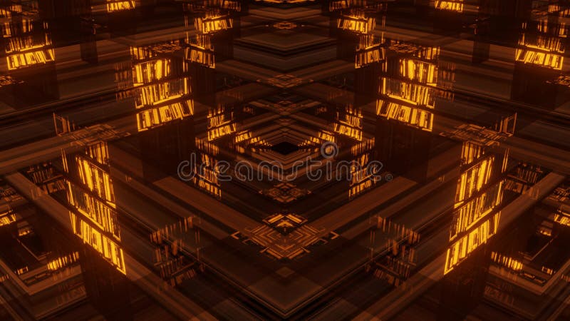 Library Interstellar, Scene for Background. Abstract Fractal ...