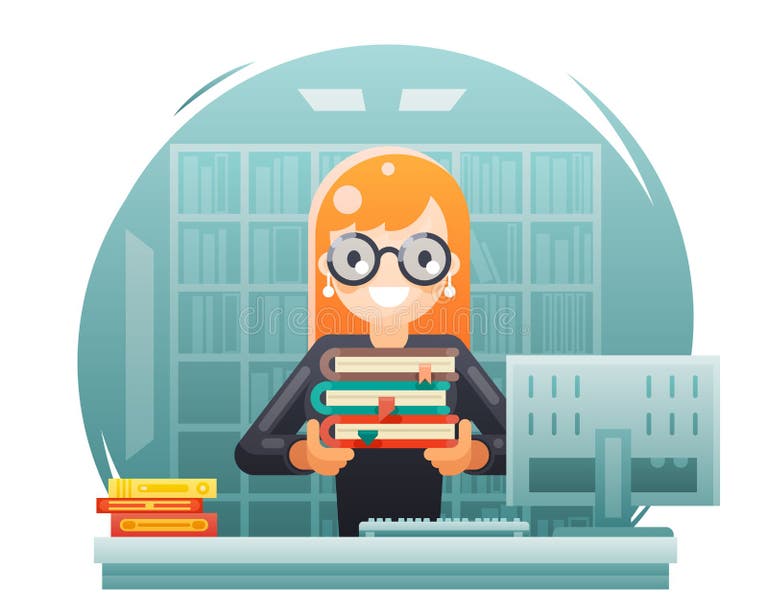 Cartoon Librarian Stock Illustrations – 1,368 Cartoon Librarian Stock ...