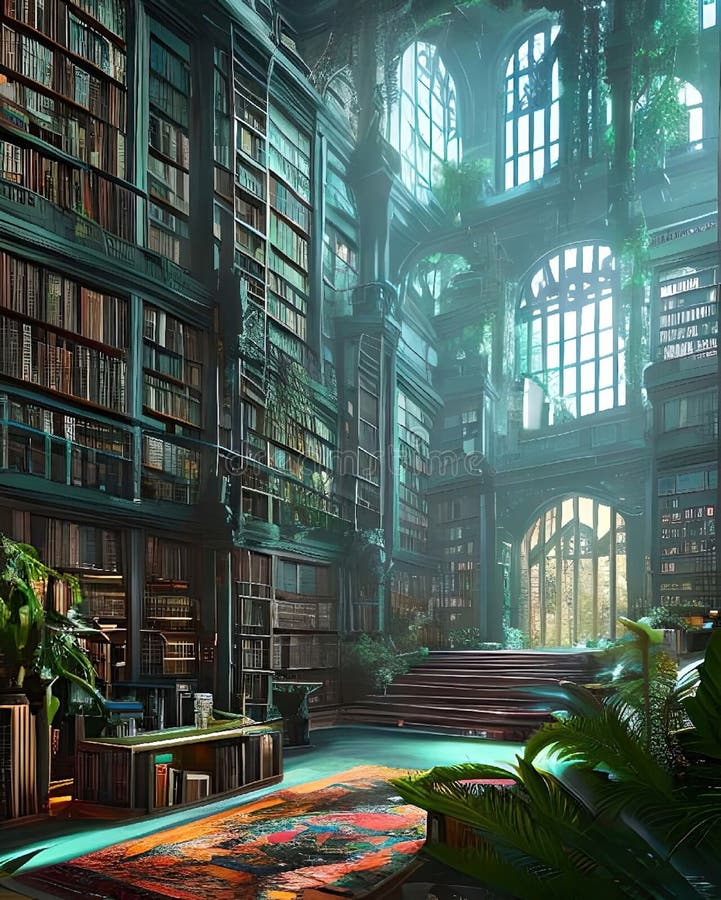 The Library of the Library of the University of London. Stock ...