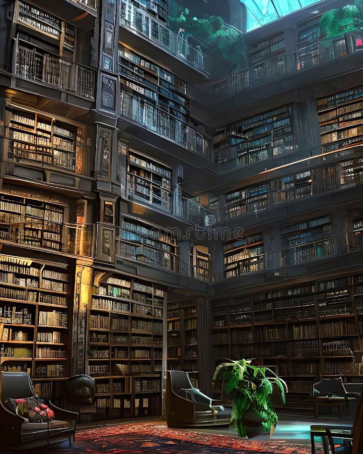 The Library of the Library of the University of London. Stock ...