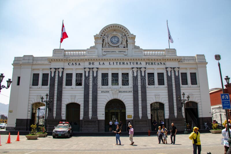 The Library in Lima editorial stock image. Image of tourist - 147391404