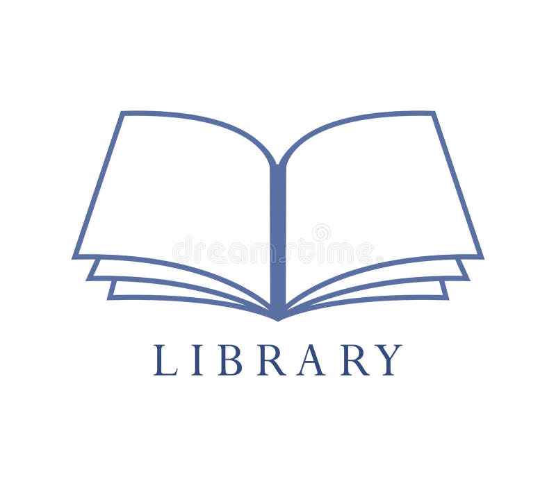 Library logo stock illustration. Illustration of hand - 111063004