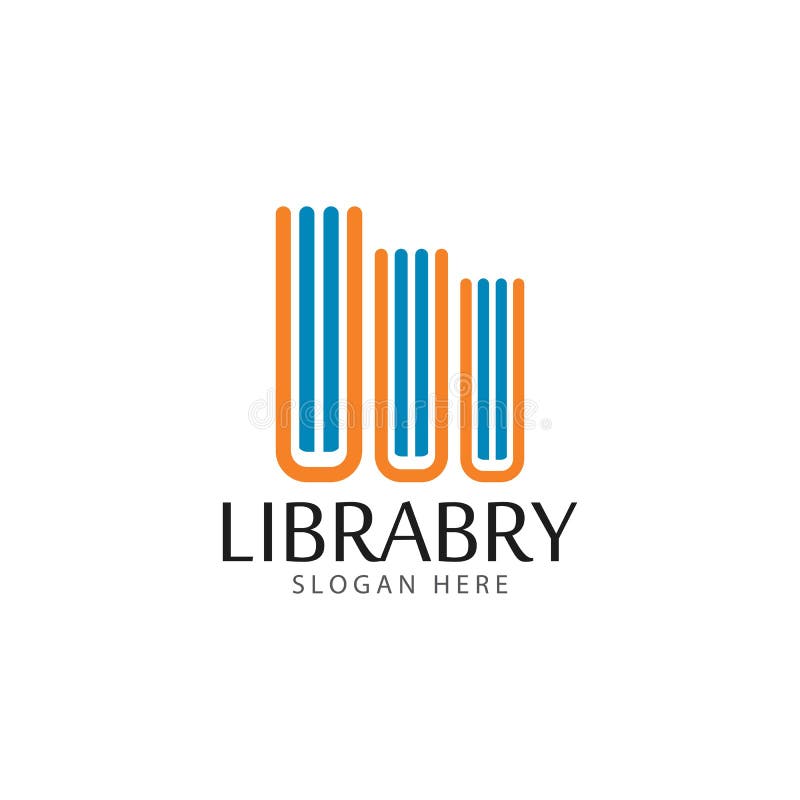 Library Logo Vector Icon Illustration Stock Vector - Illustration of ...