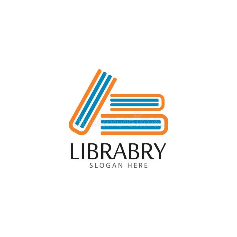 Library Logo Vector Icon Illustration Stock Vector - Illustration of ...