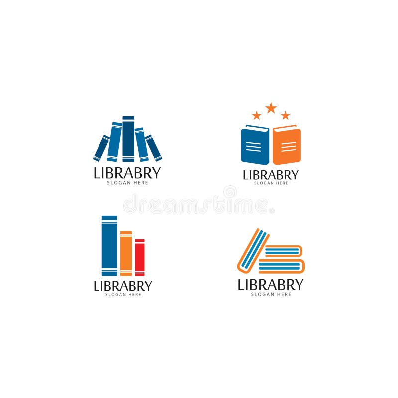 Library Logo Vector Icon Illustration Stock Vector - Illustration of ...