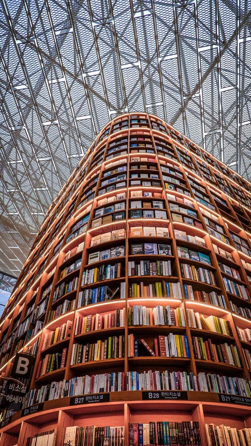 Library with Many Shelves and Books Stock Photo - Image of college ...