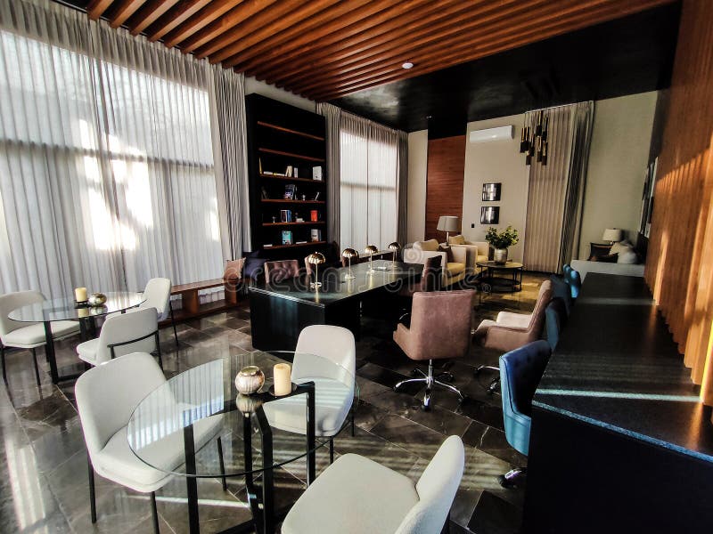 Library with Meeting and Business Room Inside a Private Residential ...