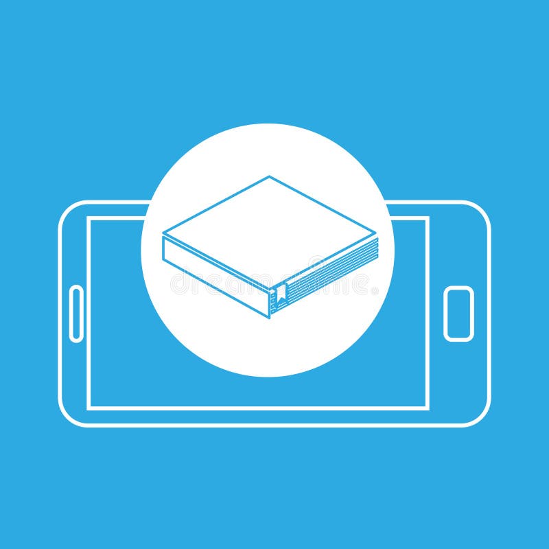 Library Mobile Device Education Stock Vector - Illustration of mobile ...