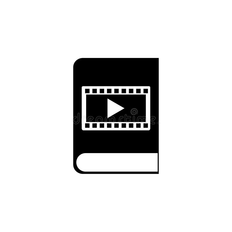 Library Movie Book Flat Vector Icon Stock Vector - Illustration of ...