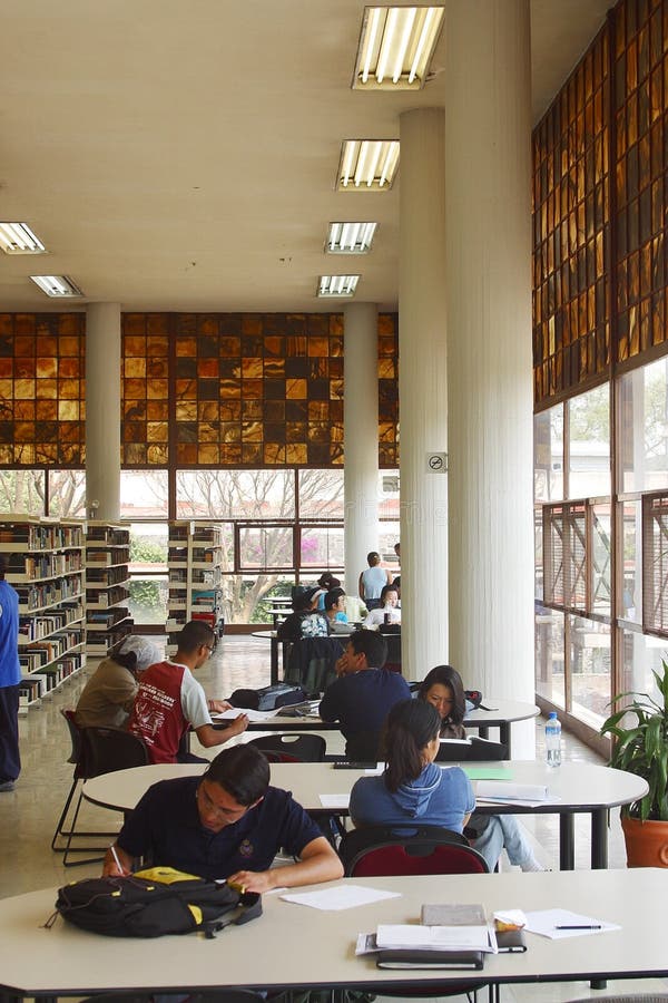 Library of National University of Mexico Editorial Stock Photo - Image ...
