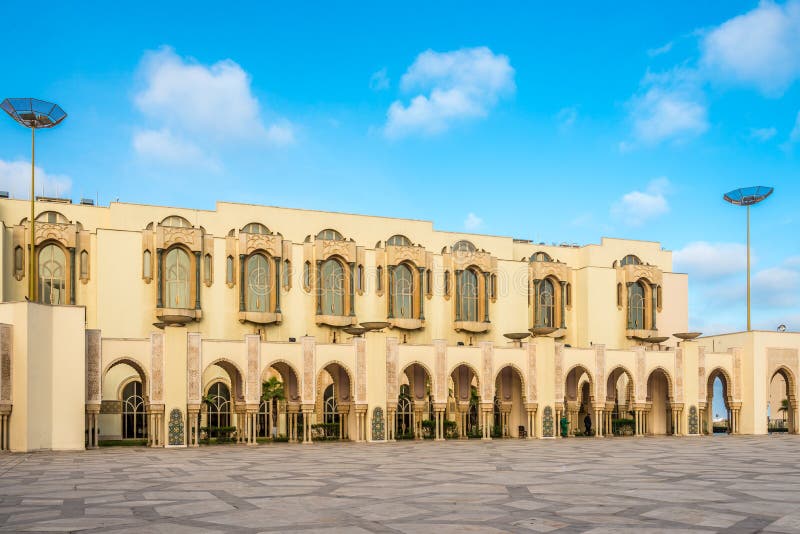 Library Near Mosque Hasan Ii Casablanca Morocco Stock Photos - Free ...