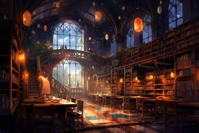Anime Library Stock Illustrations – 507 Anime Library Stock ...