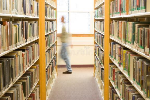 Library patron stock photo. Image of walking, person, carpet - 4775146