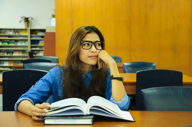 Library stock image. Image of caucasian, college, education - 52575489